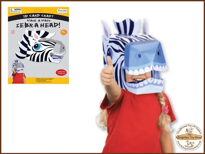 Make a 3D Full-Head Mask - Zebra – The Forgotten Toy Shop